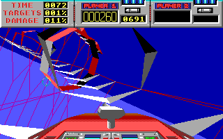 Screenshot of Roller Coaster Rumbler (DOS, 1989) - MobyGames