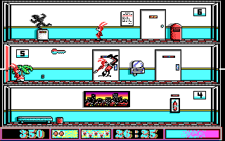 Screenshot of Avoid the Noid (DOS, 1989) - MobyGames