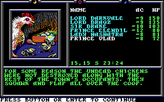 Screenshot of Death Knights of Krynn (DOS, 1991) - MobyGames