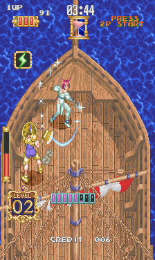 Screenshot of Gaiapolis (Arcade, 1993) - MobyGames