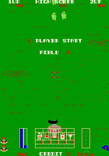 Screenshot of Field Combat (Arcade, 1985) - MobyGames