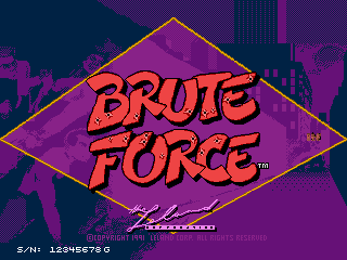 Screenshot of Brute Force (Arcade, 1991) - MobyGames