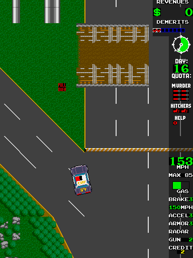 Screenshot of APB (Arcade, 1987) - MobyGames