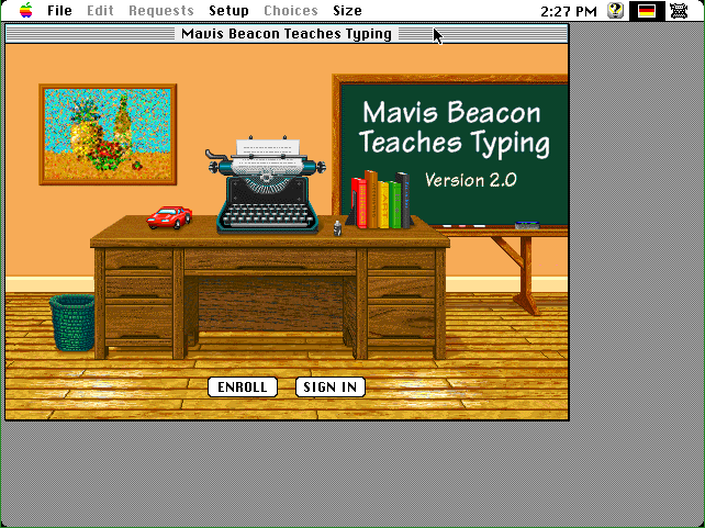 Screenshot of Mavis Beacon Teaches Typing! (Macintosh, 1987) - MobyGames