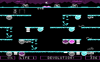 Screenshot of Dino Eggs (PC Booter, 1983) - MobyGames