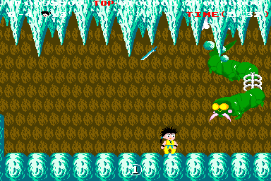 Screenshot of Kid Niki: Radical Ninja (Arcade, 1986) - MobyGames