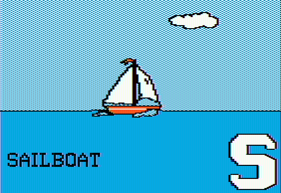 Screenshot of Stickybear: ABC (Apple II, 1984) - MobyGames