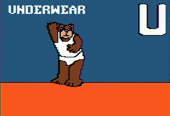 Screenshot of Stickybear ABC (Apple II, 1984) - MobyGames