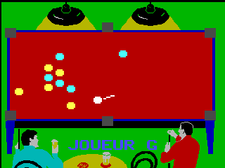 Screenshot of Pocket Billiards! (Videopac+ G7400, 1980) - MobyGames