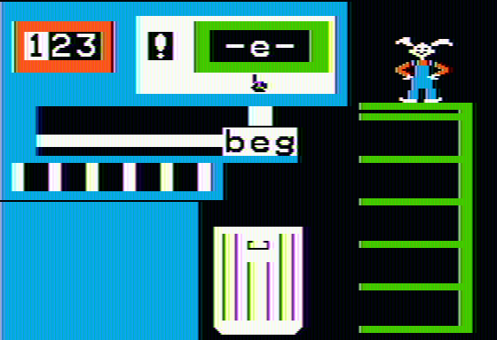 Screenshot of Reader Rabbit (Apple II, 1984) - MobyGames