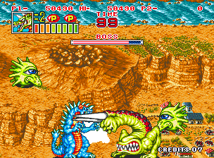 Screenshot of King of the Monsters 2: The Next Thing (Neo Geo, 1992) - MobyGames