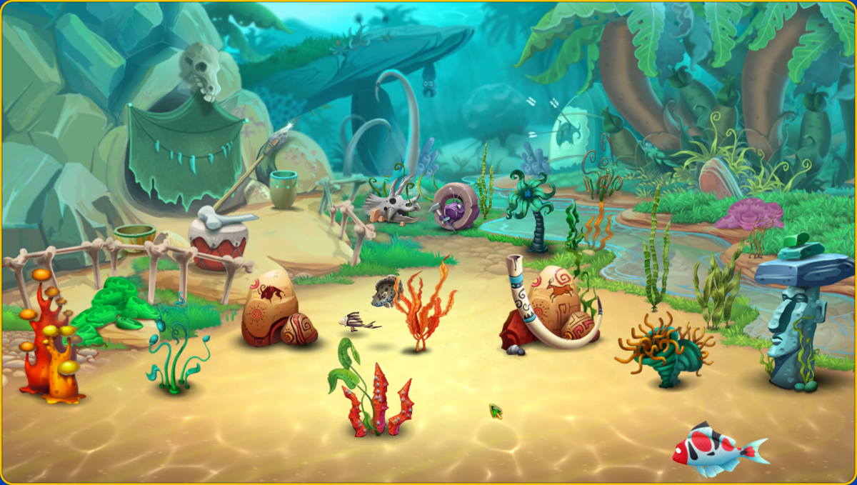 Screenshot of Fishdom: Depths of Time (Windows, 2014) - MobyGames