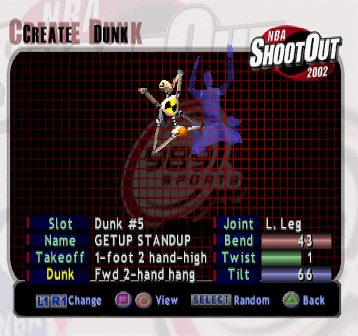 Screenshot of NBA ShootOut 2002 (PlayStation, 2001) - MobyGames