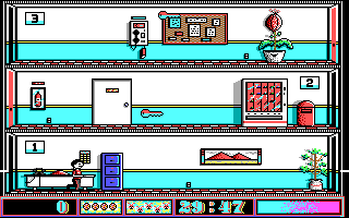 Screenshot of Avoid the Noid (DOS, 1989) - MobyGames