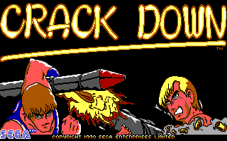 Screenshot of Crack Down (DOS, 1989) - MobyGames