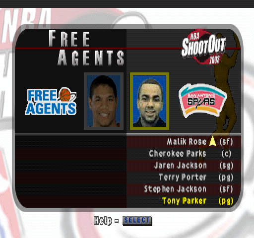 Screenshot of NBA ShootOut 2002 (PlayStation, 2001) - MobyGames