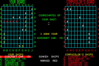 Screenshot of Bounce (Compucolor II, 1980) - MobyGames