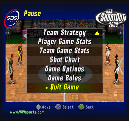 Screenshot of NBA ShootOut 2000 (PlayStation, 1999) - MobyGames