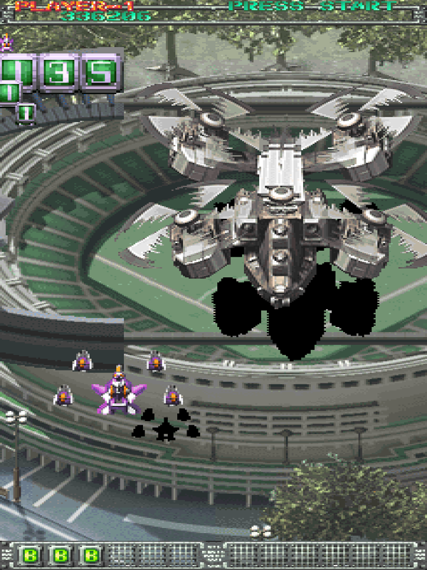 Screenshot of Ketsui: Kizuna Jigoku Tachi (Arcade, 2003) - MobyGames