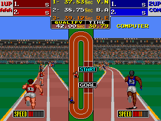 Screenshot of Recordbreaker (Arcade, 1988) - MobyGames