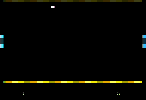 Screenshot of Pong (Apple II, 1977) - MobyGames