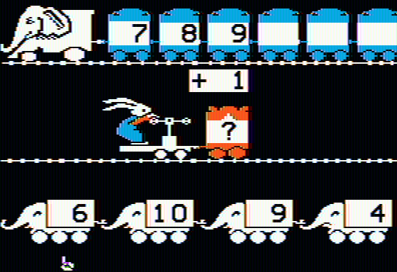 Screenshot of Math Rabbit (Apple II, 1986) - MobyGames