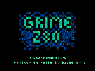 Screenshot of Grime Z80 (MSX, 2018) - MobyGames