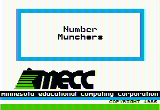 Number Munchers screenshots - MobyGames