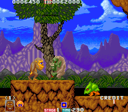 Screenshot of Toki (Arcade, 1989) - MobyGames