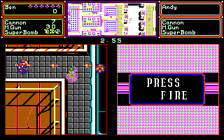 Screenshot of Crack Down (DOS, 1989) - MobyGames