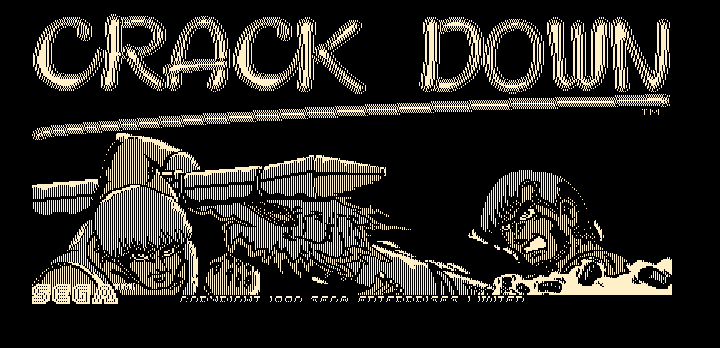 Screenshot of Crack Down (DOS, 1989) - MobyGames