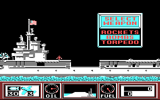 Screenshot of Wings of Fury (DOS, 1987) - MobyGames