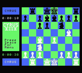 Screenshot of Cyrus II Chess (MSX, 1985) - MobyGames