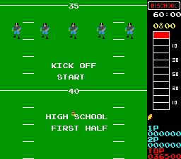 Screenshot of 10-Yard Fight (Arcade, 1983) - MobyGames