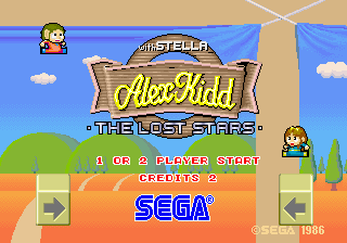 Screenshot of Alex Kidd: The Lost Stars (Arcade, 1986) - MobyGames