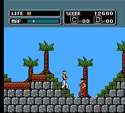 Screenshot of The Karate Kid (NES, 1987) - MobyGames