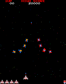 Screenshot of Galaga (Arcade, 1981) - MobyGames