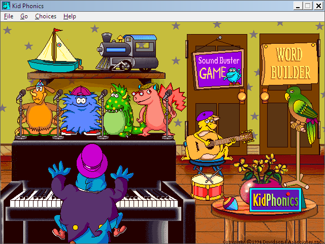 Screenshot of Kid Phonics 1 (Windows 3.x, 1994) - MobyGames