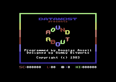 Screenshot of Round About (Commodore 64, 1983) - MobyGames