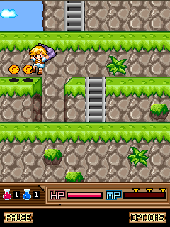 Screenshot of Forgotten Warrior (J2ME, 2004) - MobyGames