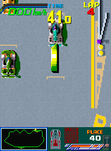 Screenshot of Chequered Flag (Arcade, 1988) - MobyGames