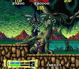 Screenshot of The Astyanax (Arcade, 1989) - MobyGames