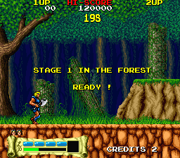 Screenshot of The Astyanax (Arcade, 1989) - MobyGames