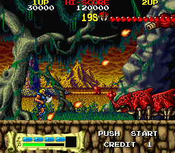 Screenshot of The Astyanax (Arcade, 1989) - MobyGames