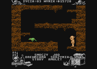 Screenshot of Miecze Valdgira II: Władca Gór (Atari 8-bit, 1993 ...