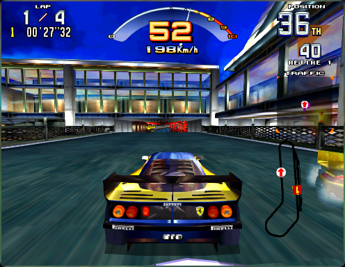 Screenshot of Sega Super GT (Arcade, 1996) - MobyGames