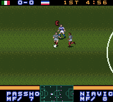 Screenshot of International Superstar Soccer 2000 (Game Boy Color, 2000 ...