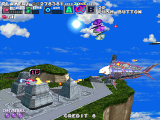 Screenshot of G Darius (Arcade, 1997) - MobyGames