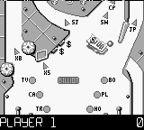 Screenshot of Pinball Deluxe (Game Boy, 1995) - MobyGames
