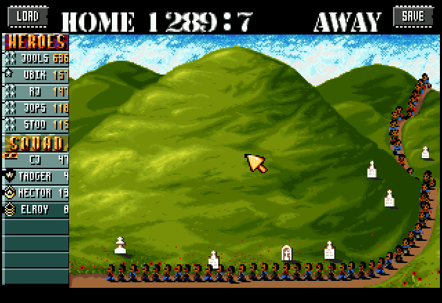 Screenshot of Cannon Fodder (Jaguar, 1993) - MobyGames